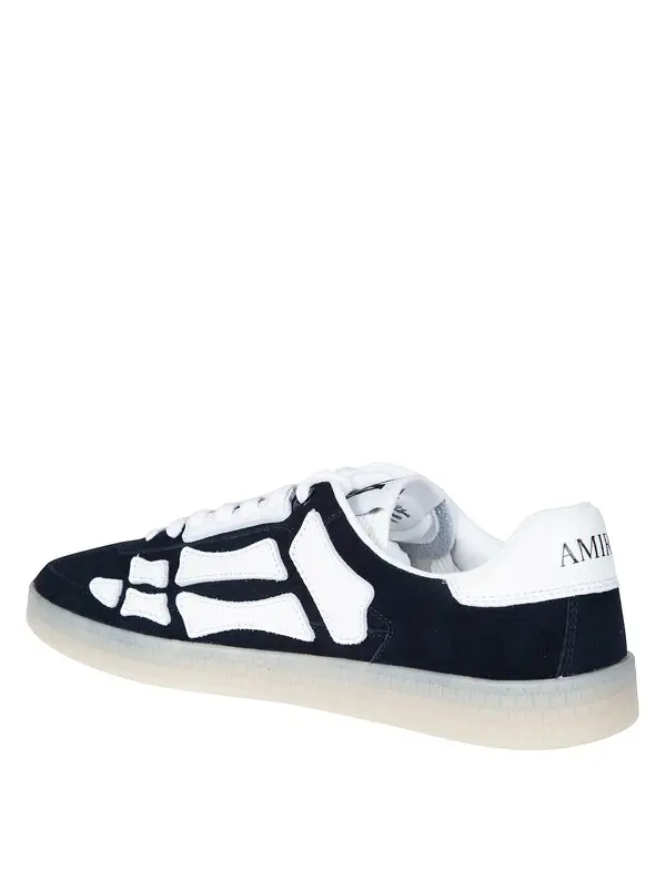 Amiri Pacific Bones Leather Sneakers - Nero
