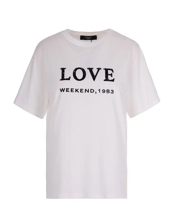 Max Mara 100% Cotton Knit Polo Shirt - Bianco