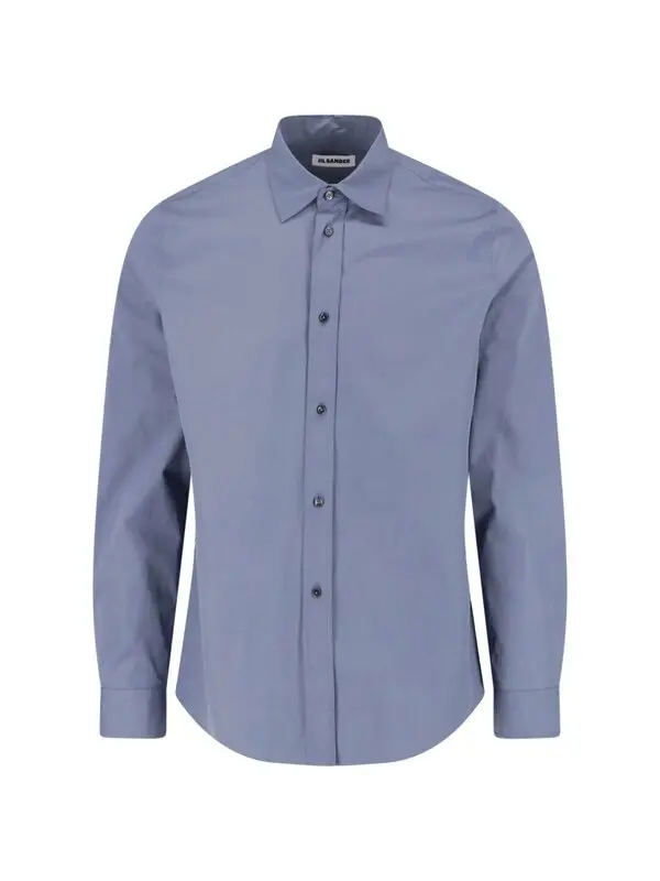 JIL SANDER Classic Button-up Dress Shirt - Blue