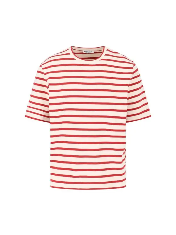 JIL SANDER Striped Short-sleeve T-shirt