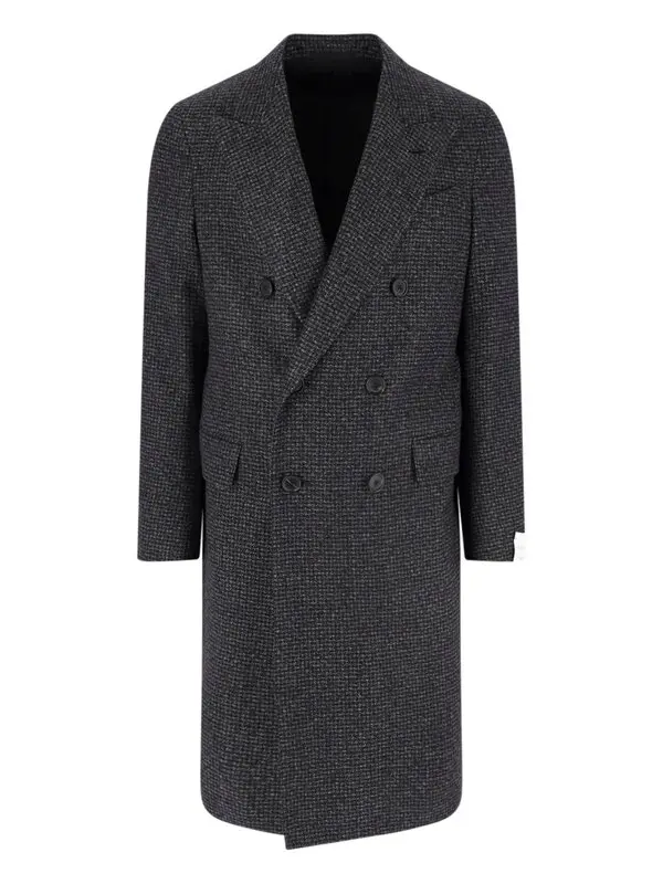 Caruso Double-breasted Wool Overcoat