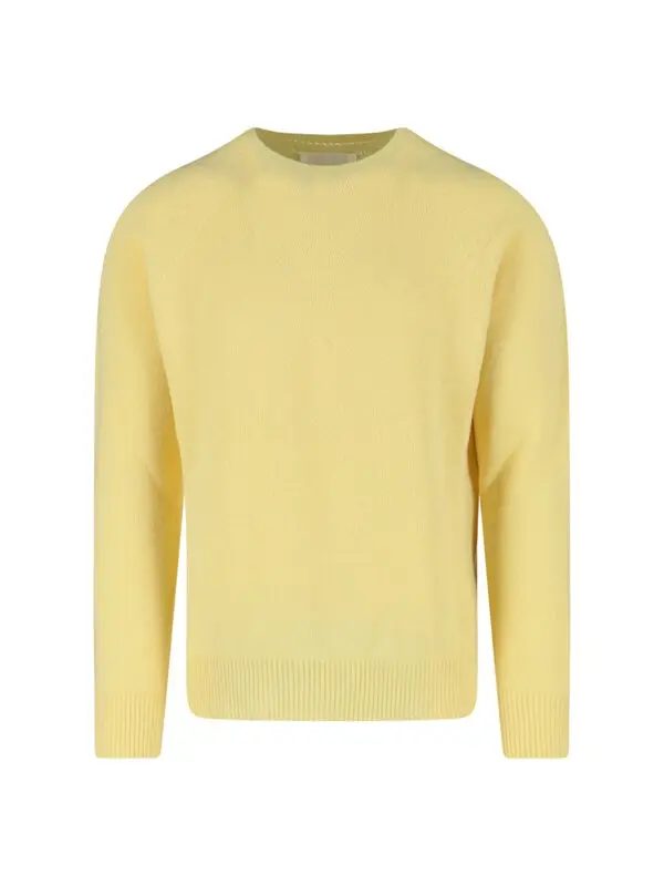 JIL SANDER Crewneck Knit Sweater - Yellow