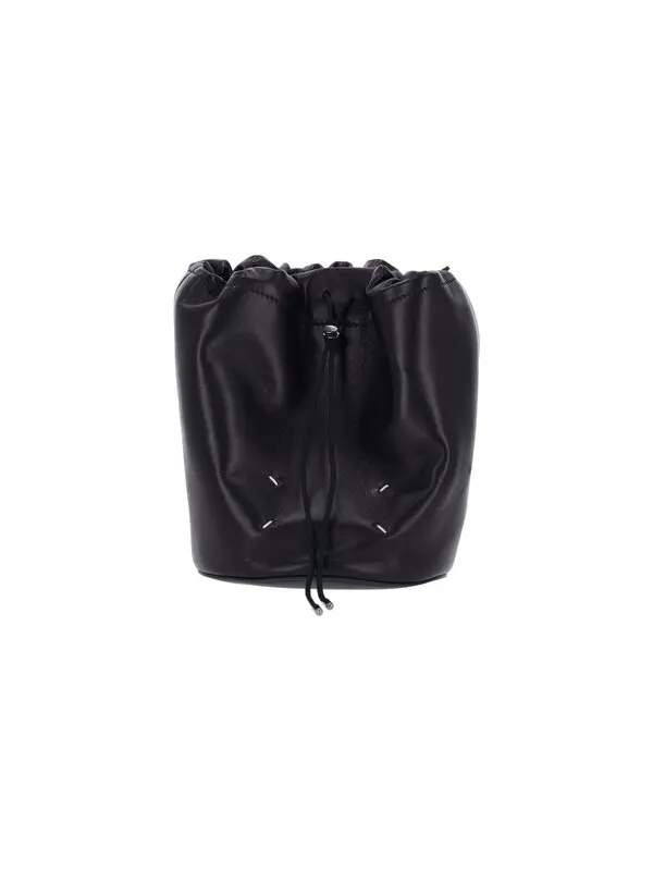 MAISON MARGIELA Sheep Leather Mini Bag With Contrast Leather And Brass Hardware