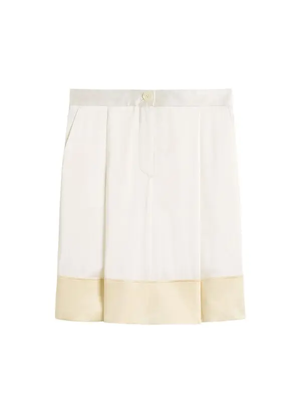 TOTEME Mini Panelled Skirt - White