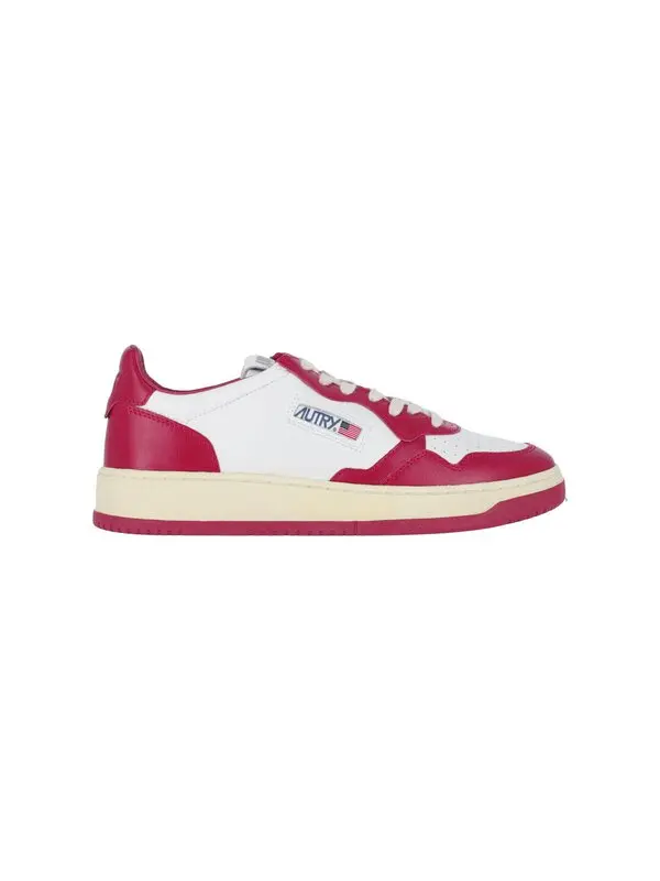 AUTRY Leather Sneakers - Red
