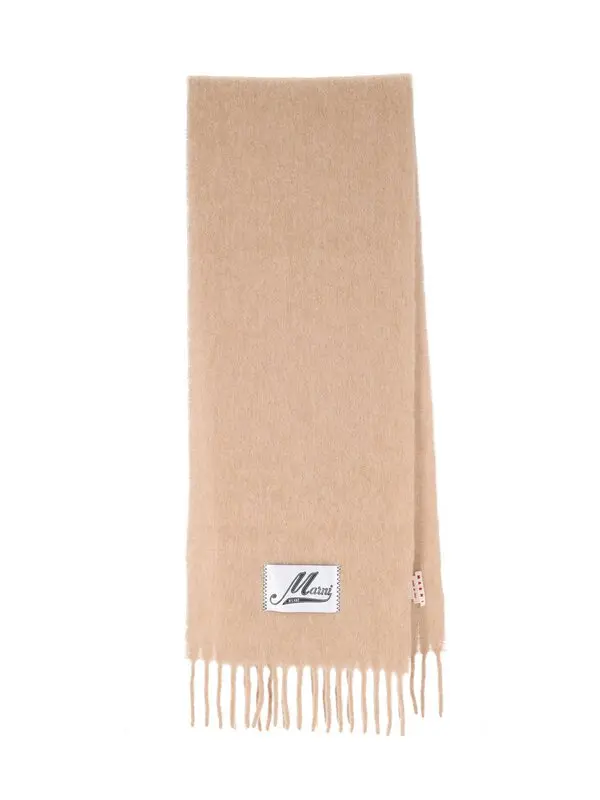 Marni Alpaca-blend Scarf - Beige
