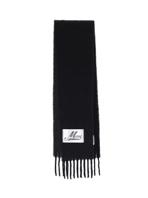 Marni Alpaca-blend Scarf - Black