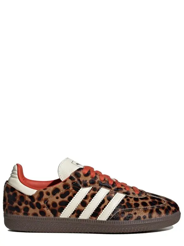 Adidas Leopard-print Pony Skin Lace-up Sneakers - Marrone