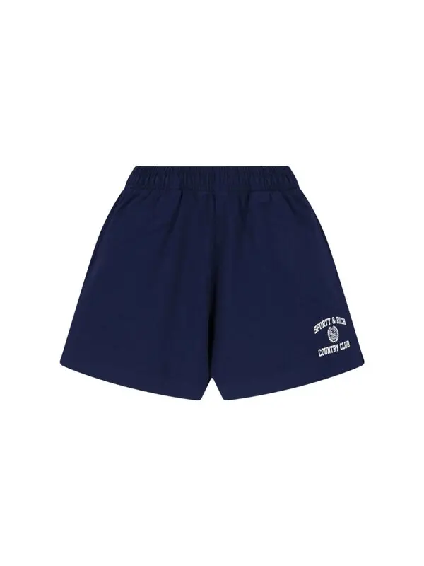SPORTY & RICH Graphic Print Relaxed Fit Running Shorts