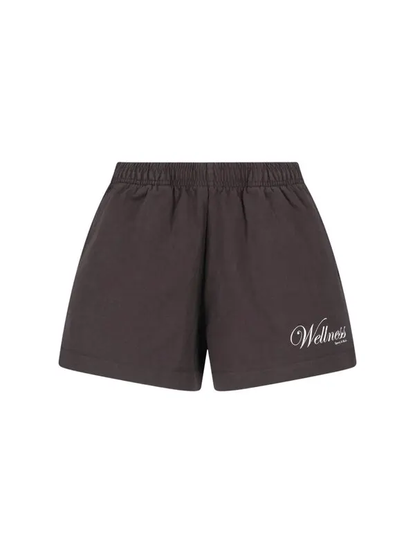 SPORTY & RICH Graphic Lounge Shorts