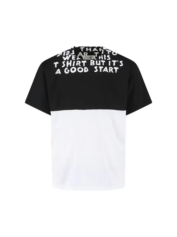 MAISON MARGIELA Graphic Long Sleeve T-shirt - White