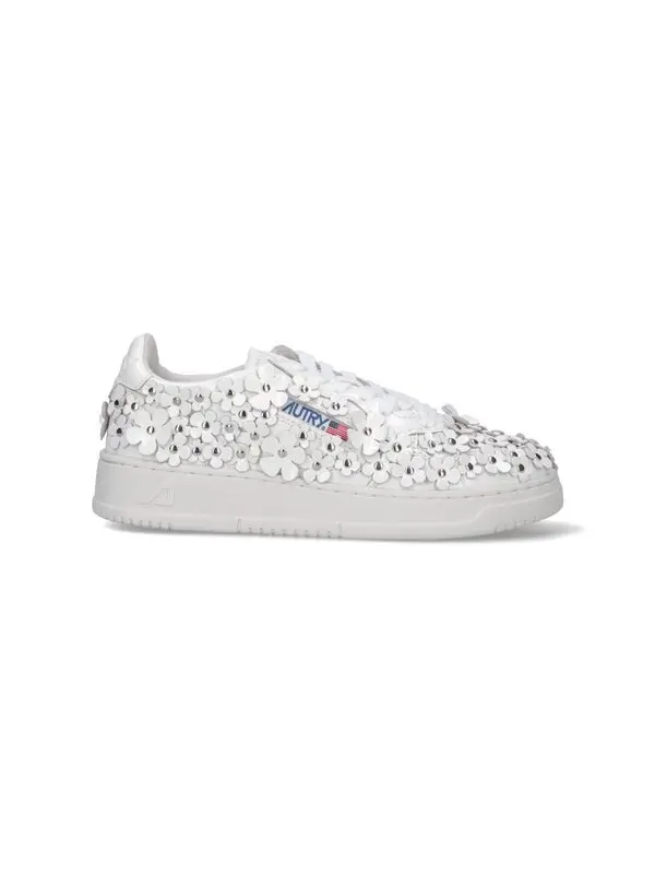 AUTRY Medalist Floral-embellished Sneakers
