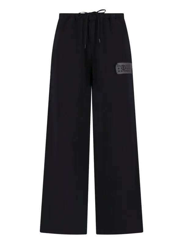 MAISON MARGIELA 100% Cotton Trousers - Black