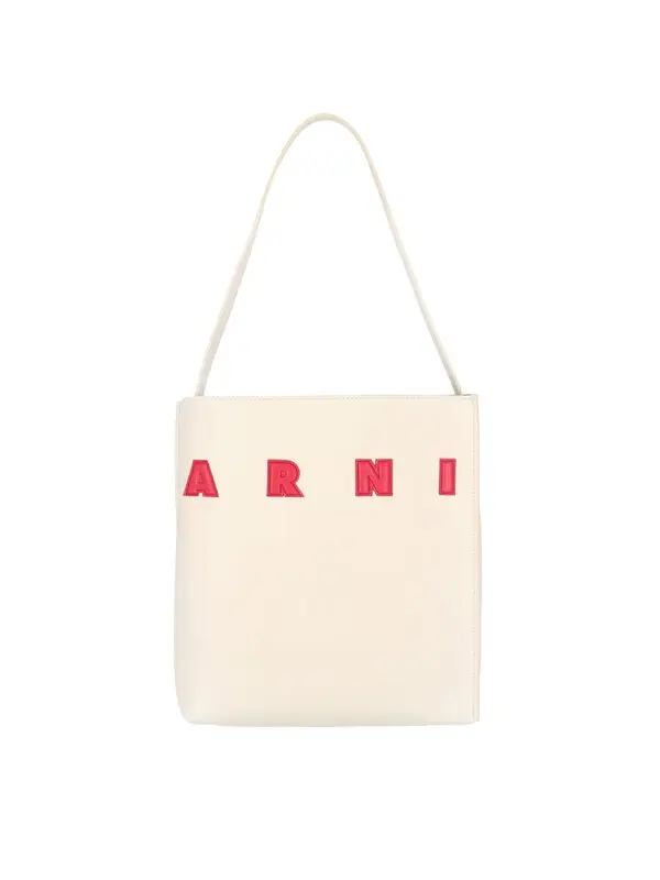 Marni Calf Leather Crossbody Bag With Brass Hardware