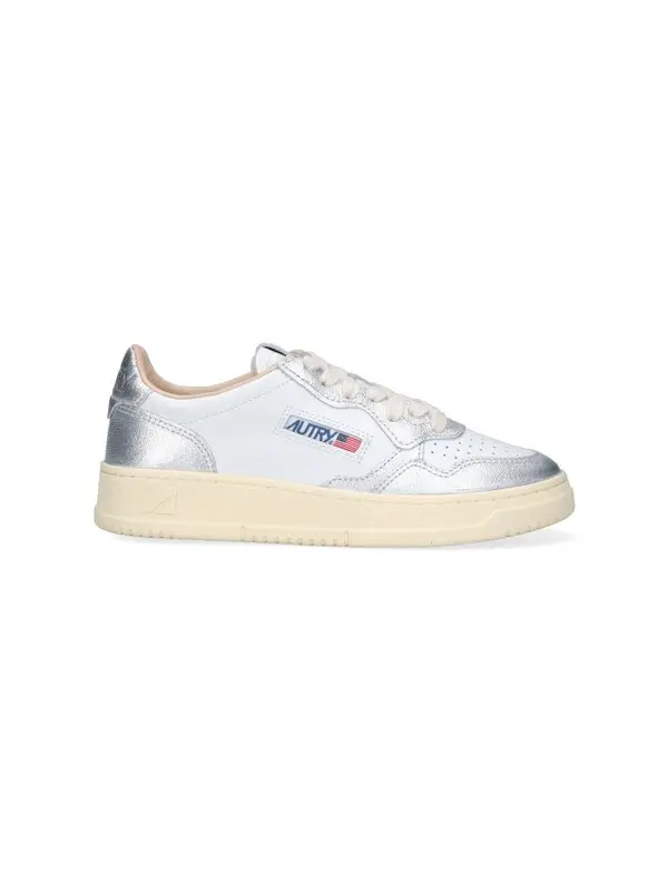 AUTRY Cow Leather Lace-up Sneakers - White