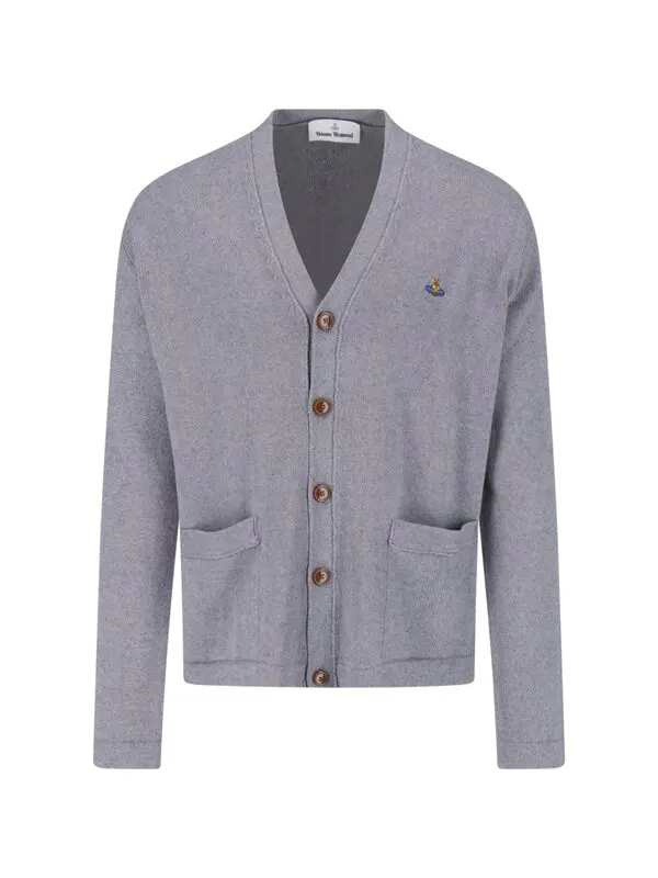 VIVIENNE WESTWOOD 85% Cotton 15% Cashmere Sweater - Grey