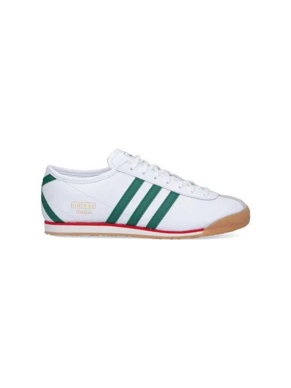 Adidas 100% Leather Lightweight Sneakers - White