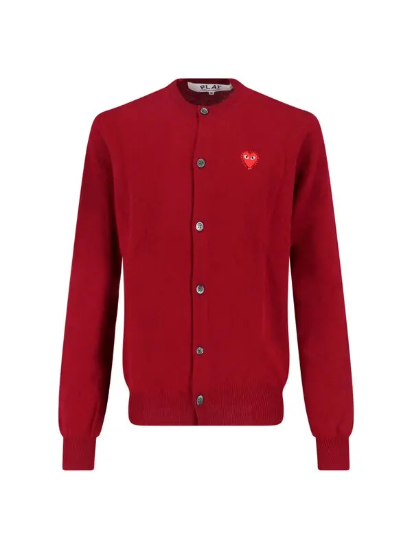 Play Comme Des Garcon Play Logo 100% Wool Sweater
