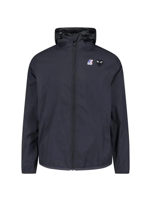 Play Comme Des Garcon 100% Nylon Play Logo Jacket For