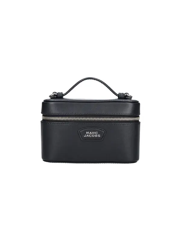 Marc Jacobs Mini Leather Crossbody Handbag - Black