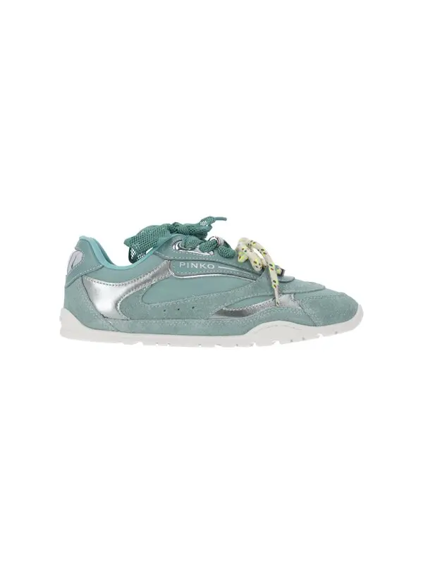 Pinko Low Top Leather Sneakers With Cushioned Insole