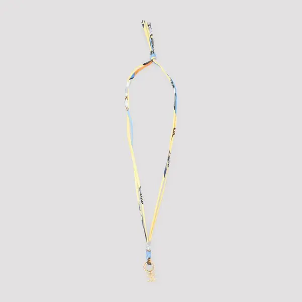 Celine Cordon Silk & Brass Necklace - Multicolour