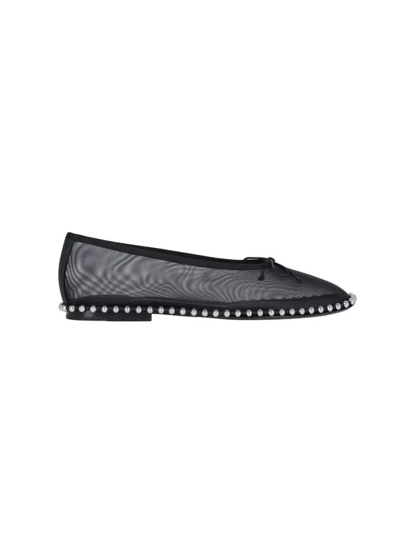 Alexander Wang Sheepskin-embellished Flat Loafers