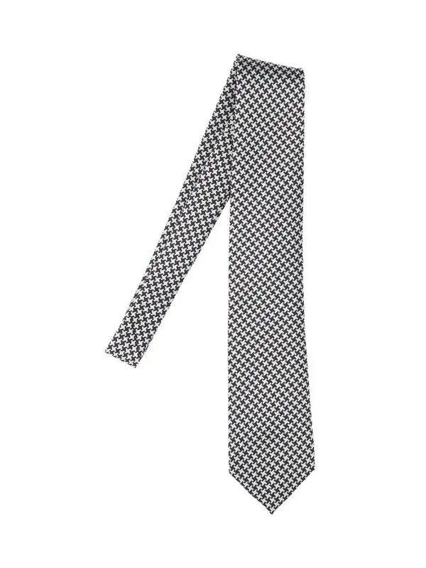 TOM FORD 100% Mulberry Silk Tie For - Silver
