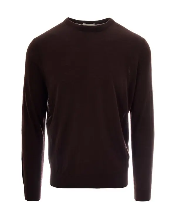 BALLANTYNE Crewneck Sweater - Brown