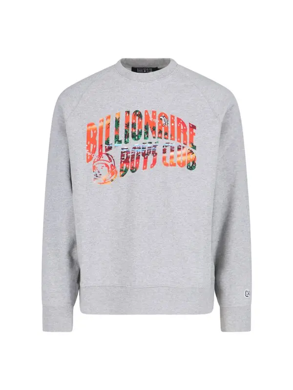 BILLIONAIRE Graphic Crewneck Sweatshirt - Grey