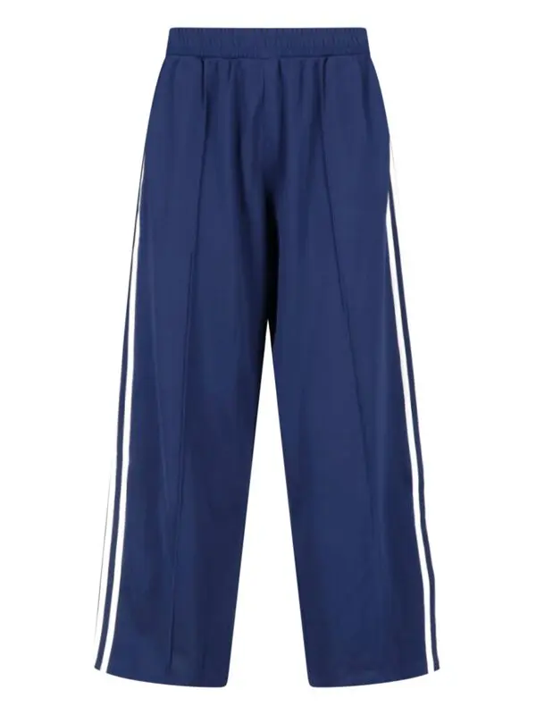 Adidas Cotton-blend Trousers - Blue