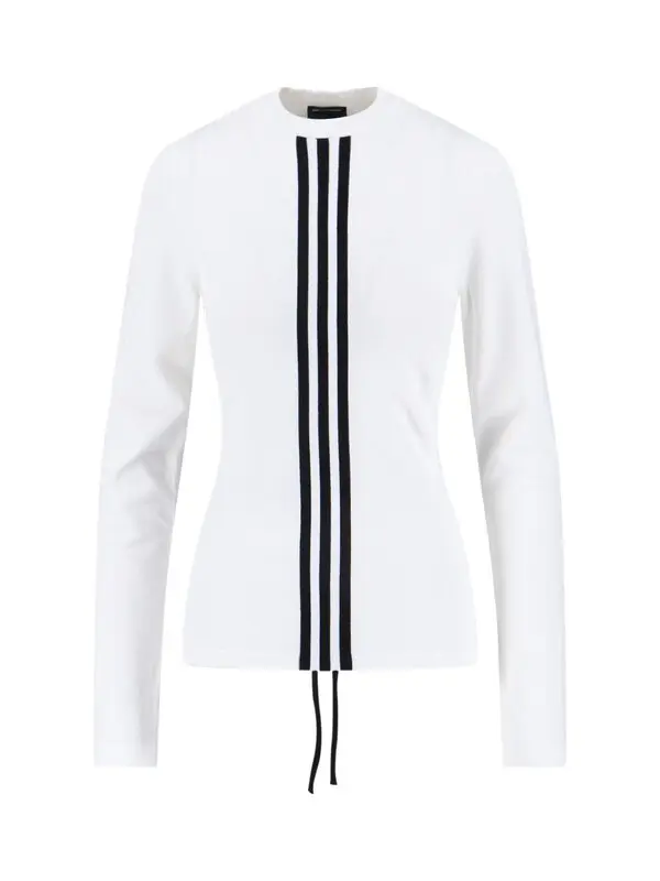 Y3 Striped Long Sleeve Top