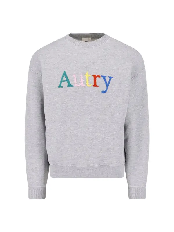 AUTRY Embroidered Logo Crewneck Sweatshirt