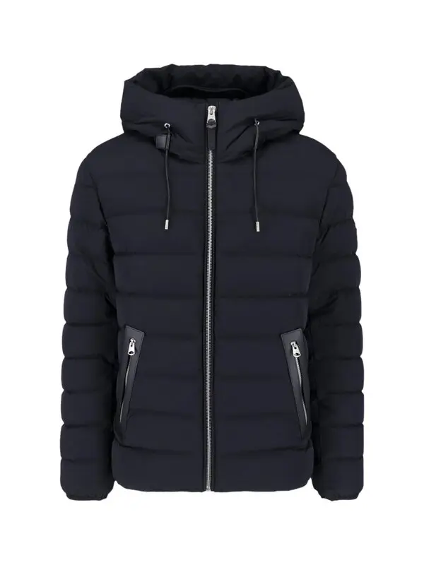 Mackage Quilted Hooded Puffer Jacket With Drawstring - Black