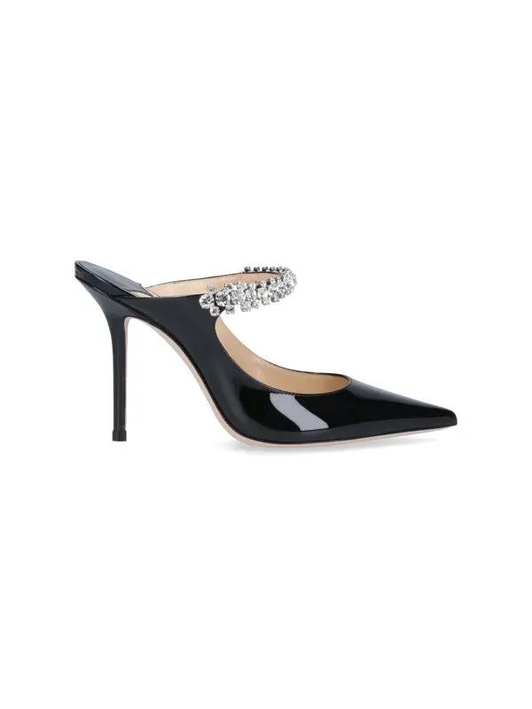 JIMMY CHOO Sleek Leather Heeled Sandals For