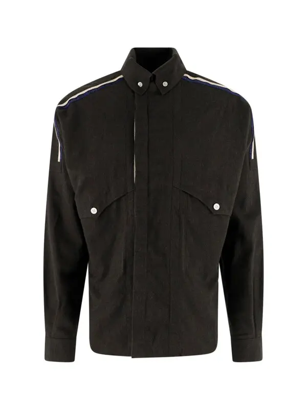 KIKO KOSTADINOV Button-up Overshirt With Chest Flap Pockets