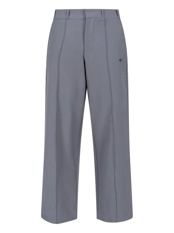 Adidas Trousers In Recycled Stretch Fabric - Grey