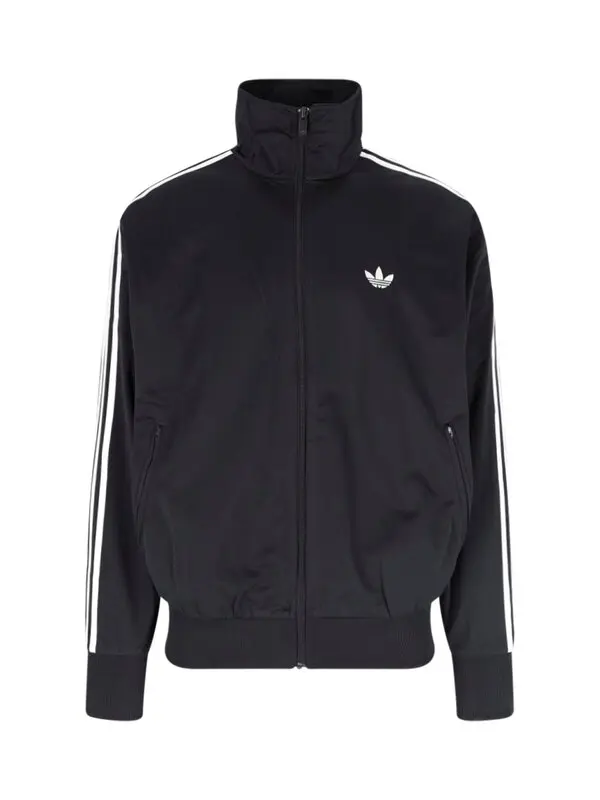 Adidas Striped Track Jacket - Black