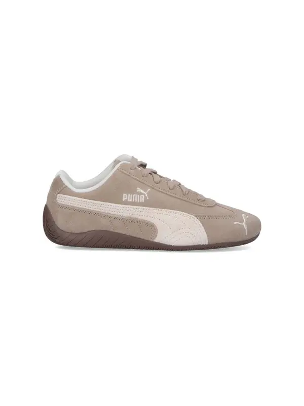 PUMA Speedcat" Lace-up Leather Sneakers - Beige