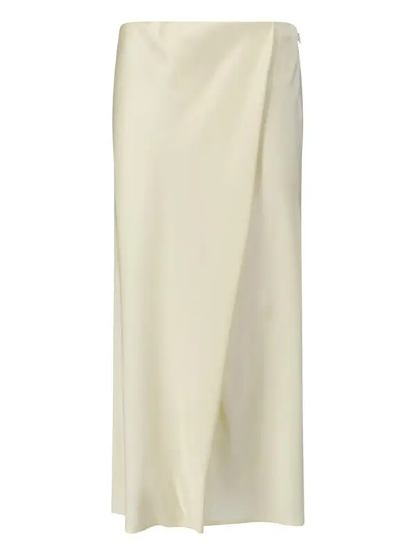 Khaite Silk-blend Mini Skirt - Yellow