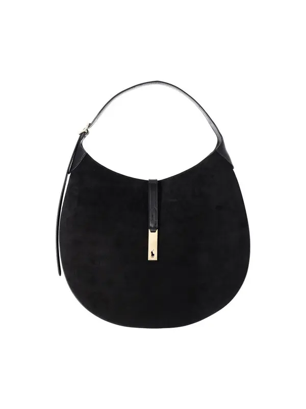 Polo Ralph Lauren Suede Hobo Shoulder Bag