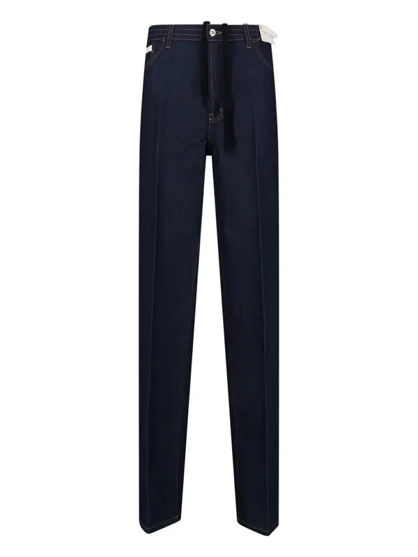 SETCHU Belted Straight-leg Jeans