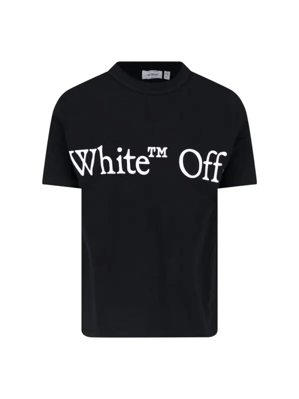 Off-White 100% Cotton T-shirt - Black