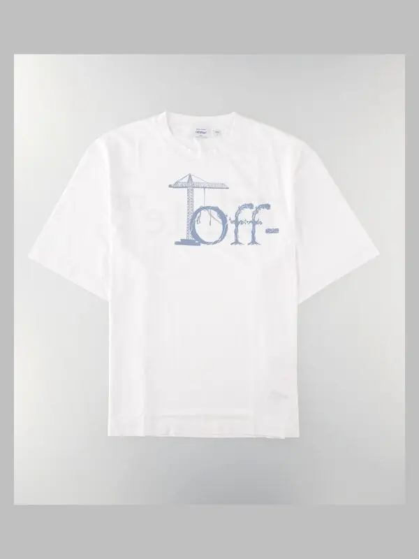 Off-White 100% Cotton T-shirt - White