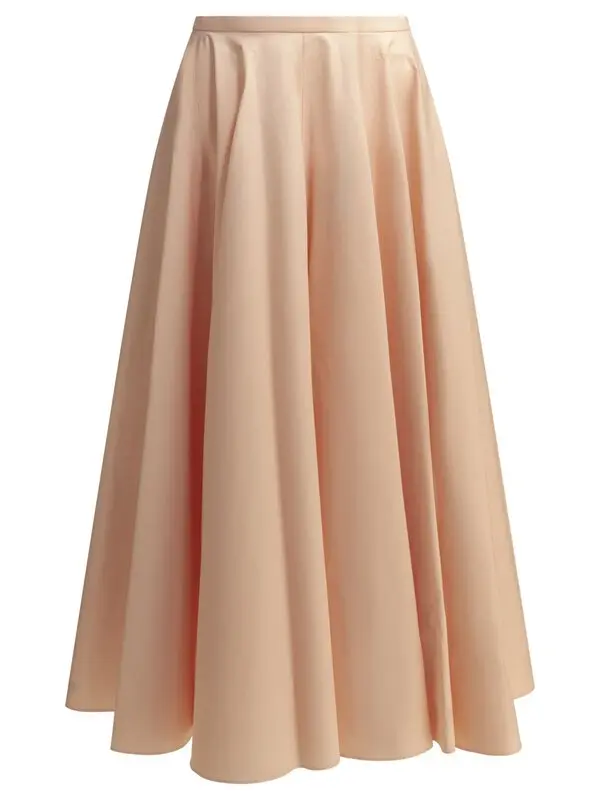 Givenchy Long Pleated A-line Skirt - Pink