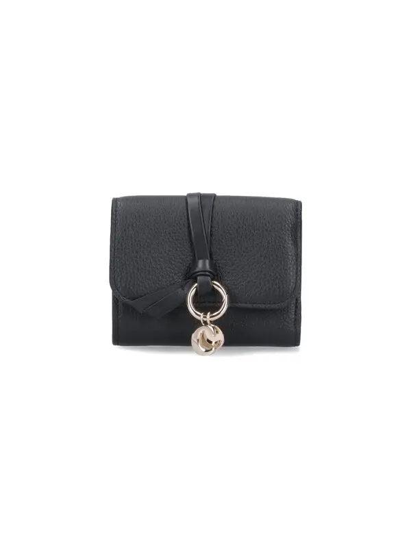 Chloé Calf Leather Flap Wallet For - Black