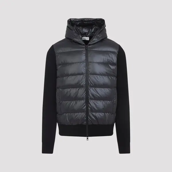 Moncler Virgin Wool Down & Feather Cardigan Sweater