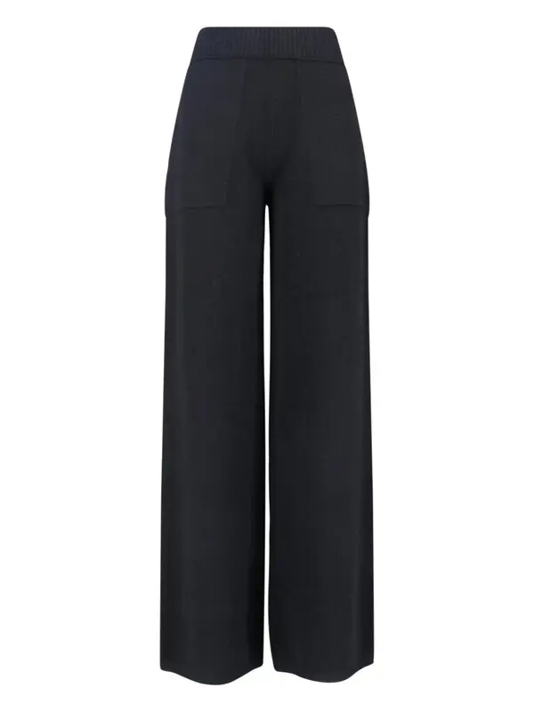 UMA WANG Wide-leg Knit Pants With Patch Pockets