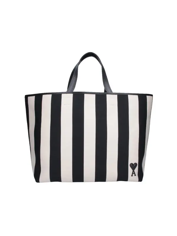 AMI Paris Cotton-blend Mini Bag With Polyester & Polyurethane