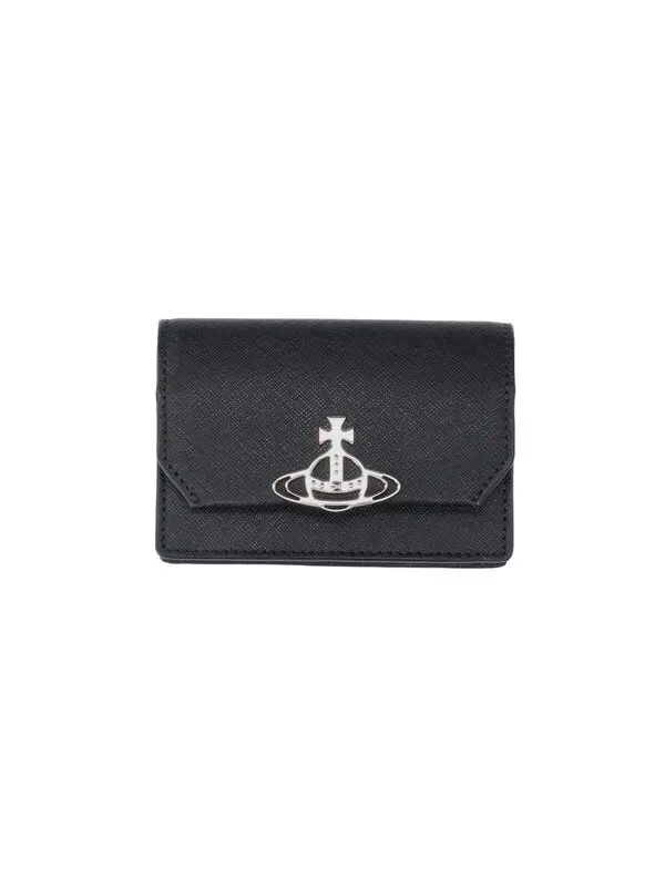 VIVIENNE WESTWOOD Compact Leather Card Holder 8 Cm X 11 Cm X 2.5 Cm